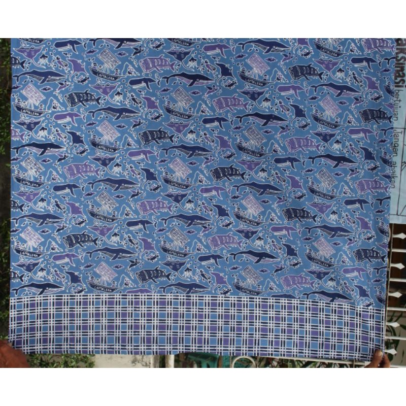Jual Kain Batik Motif Ikan Paus/ Batik Primisima | Shopee Indonesia
