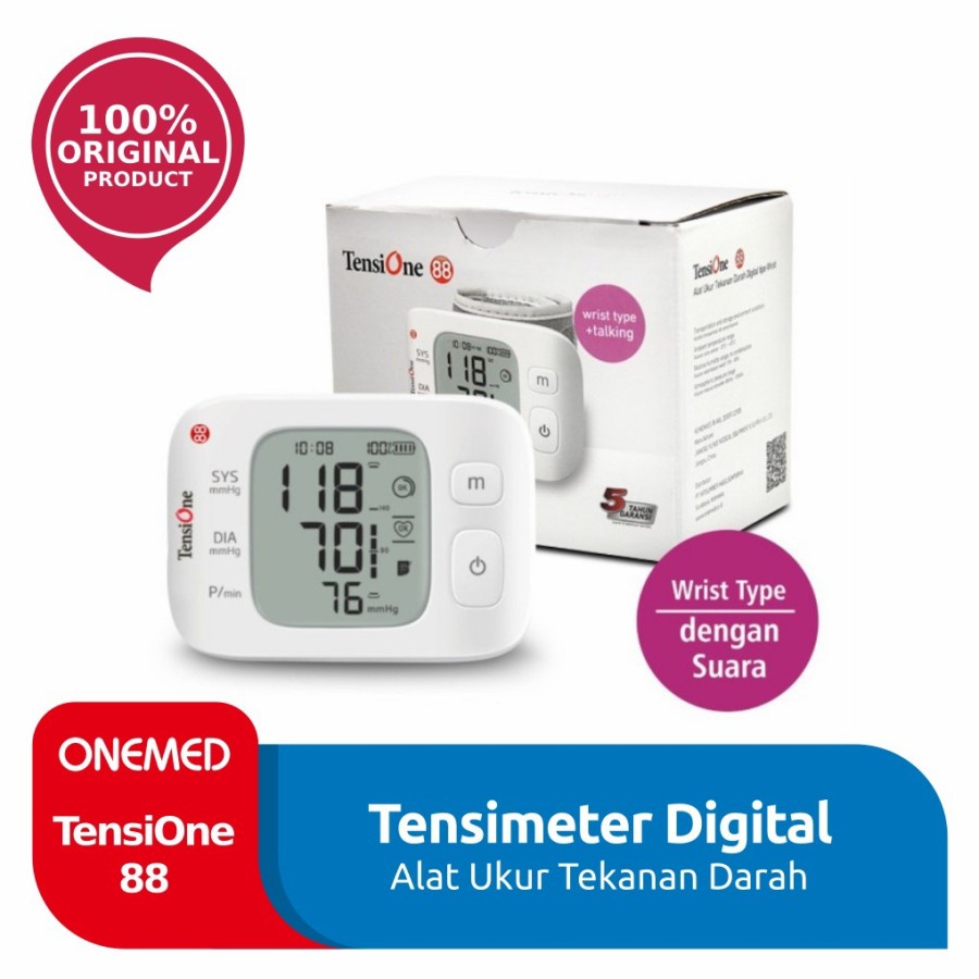 Jual Tensimeter Digital TENSIONE - 88 / Tensi Pergelangan Tangan Plus ...