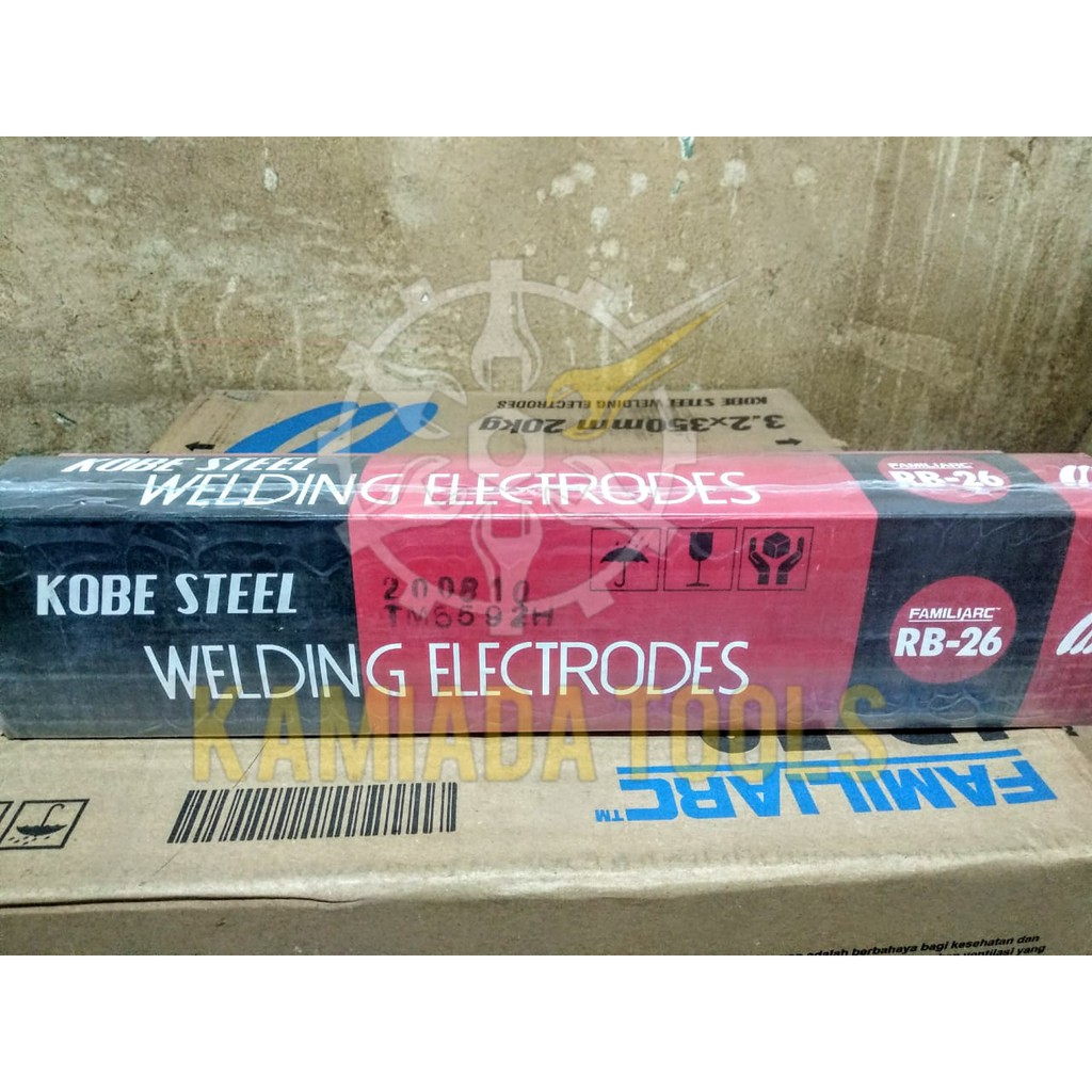 Jual Kawat Las KOBE STEEL RB-26 2,6mm x 350mm/ Kawat Las RB 26 2,6mm x 350mm/ Welding Electrode ...