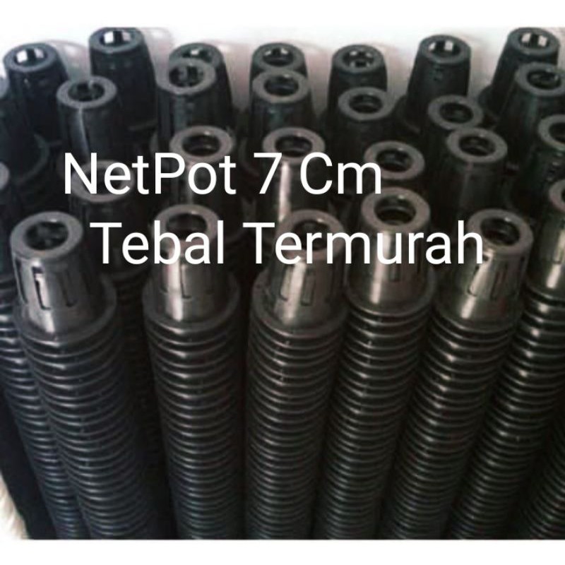Jual NetPot Hitam Hidroponik Pot Kecil Plastik Tebal Ukuran Sedang Net ...