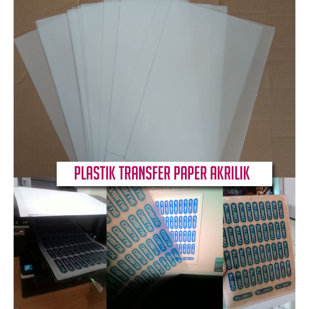 Jual Kertas Plastik Transfer Paper Ke Akrilik Pengganti Sablon Akrilik ...