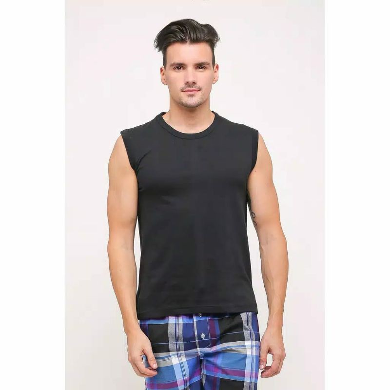 Jual SINGLET GT MAN - GTLX SLEEVELESS - SINGLET KAOS HITAM PREMIUM ...