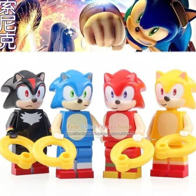 Jual Lego Sonic Minifigure Movie 1 set isi 4 Karakter Bootleg | Shopee ...