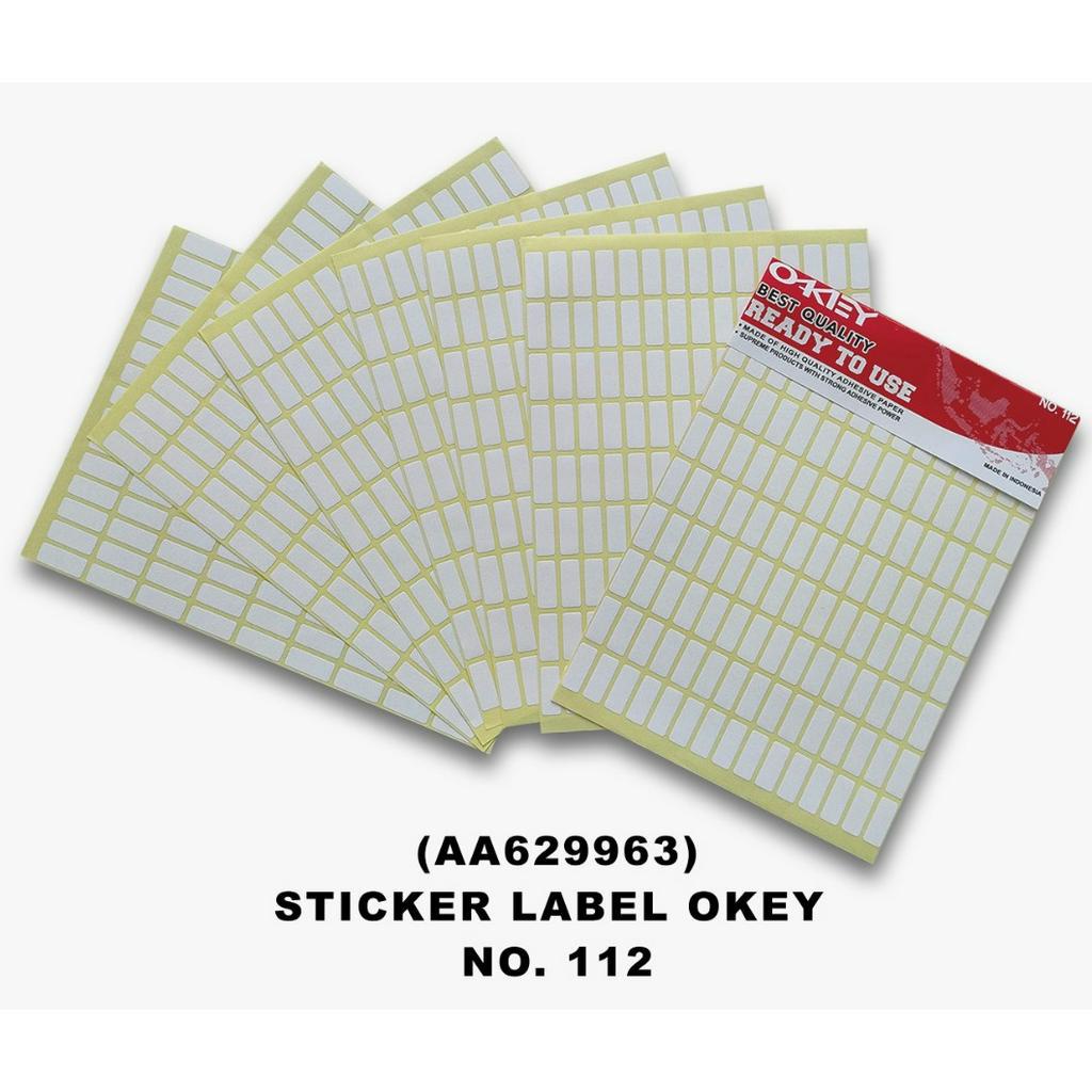 Jual Label Harga Stiker Nama OKEY No 112 isi 7 lembar | Shopee Indonesia