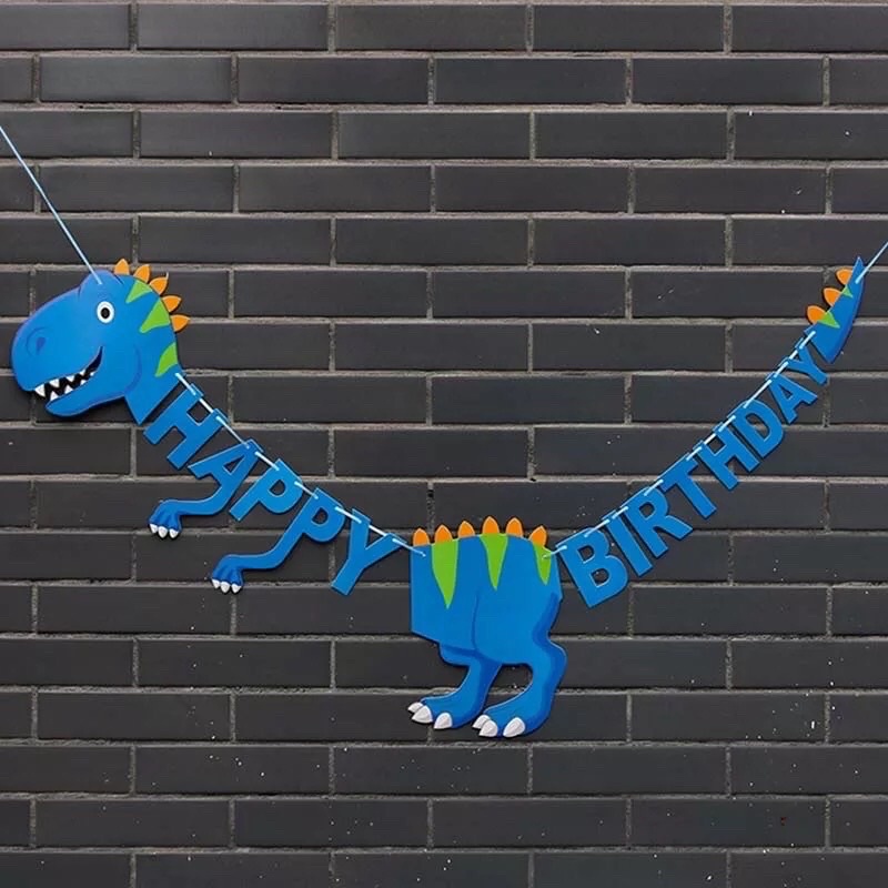 Jual Banner happy birthday dinosaurus / dino dinosaurs badan | Shopee ...