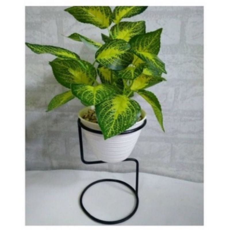 Jual standing pot unik bentuk huruf S 30x20cm rak besi | Shopee Indonesia