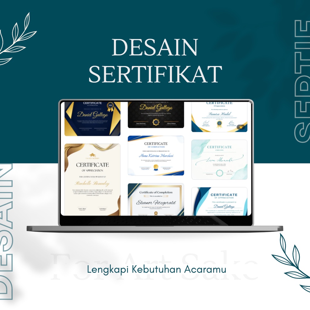 Jual Desain Sertifikat Premium (All Events/Seluruh Jenis Kegiatan ...
