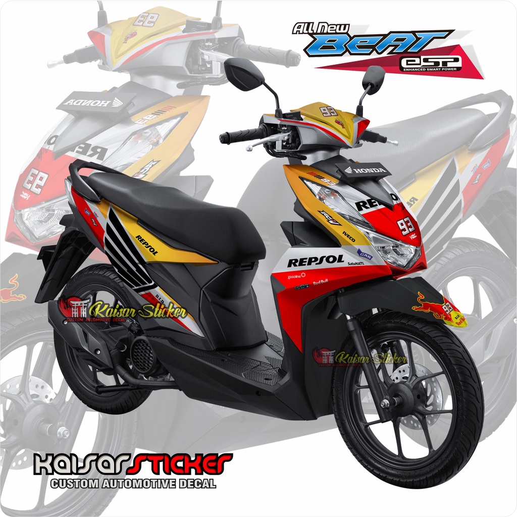 Jual Decal Motor Full Body Beat Street Deluxe / Beat Esp New 2020 ...