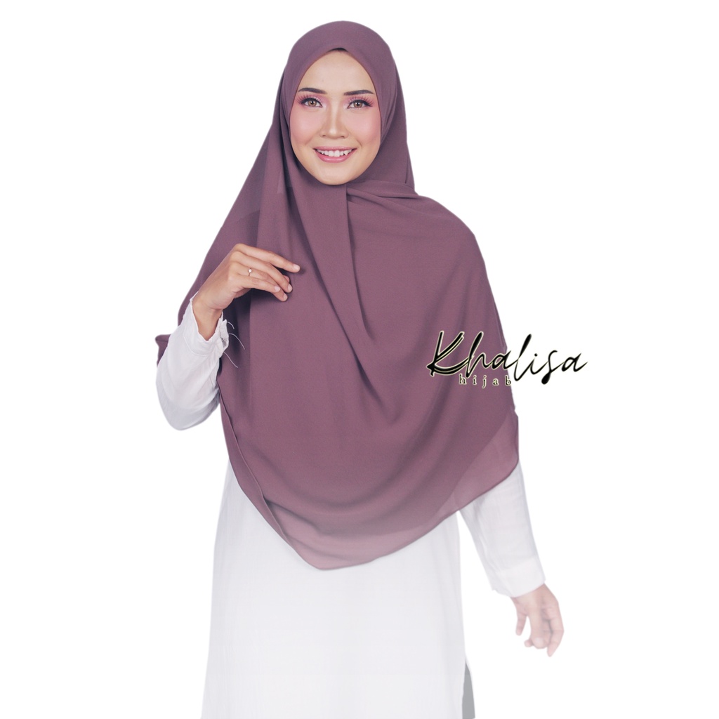 Jual Segi Empat Oval 120x120cm Ceruty Premium Khalisa Hijab Series | Shopee Indonesia