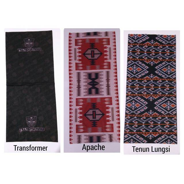 Jual CK Bandana Buff - Transformer, Apache, Tenun Lungsi | Shopee Indonesia