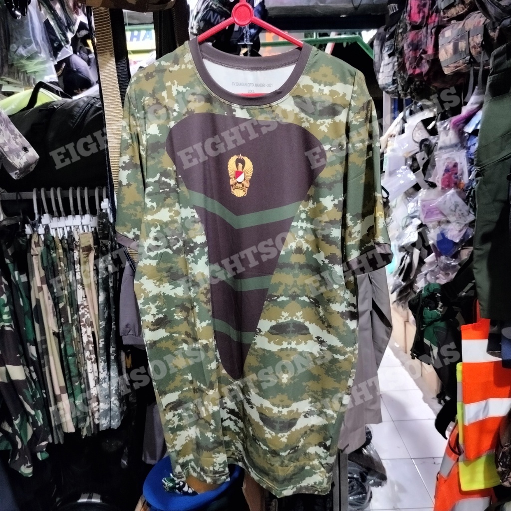 Jual Original Kaos KASAD KOSTRAD TNI Kaos Olahraga Army Doreng Loreng TNI Kaos Jersey TNI ...
