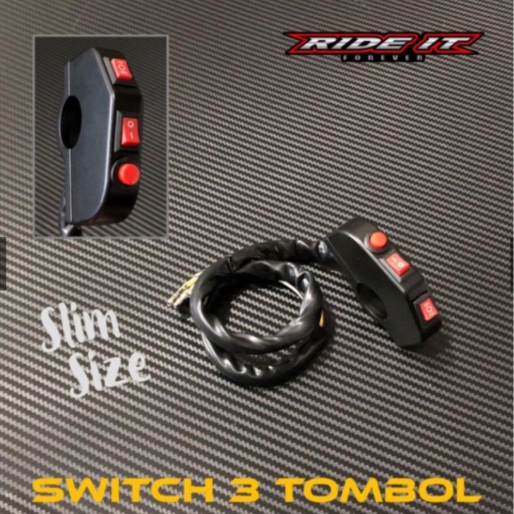 Jual Saklar holder 3 tombol ride it - TOMBOL MULTIFUNGSI - ON OFF ...