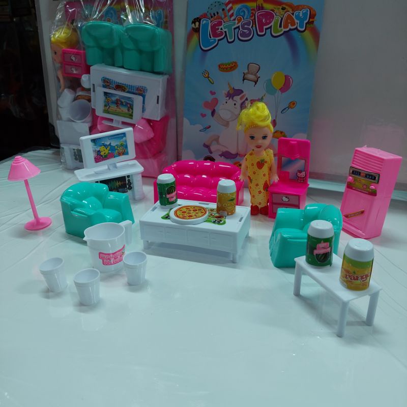 Jual mainan perabot rumah anak kecil lengkap isi banyak - perabot kelly ...
