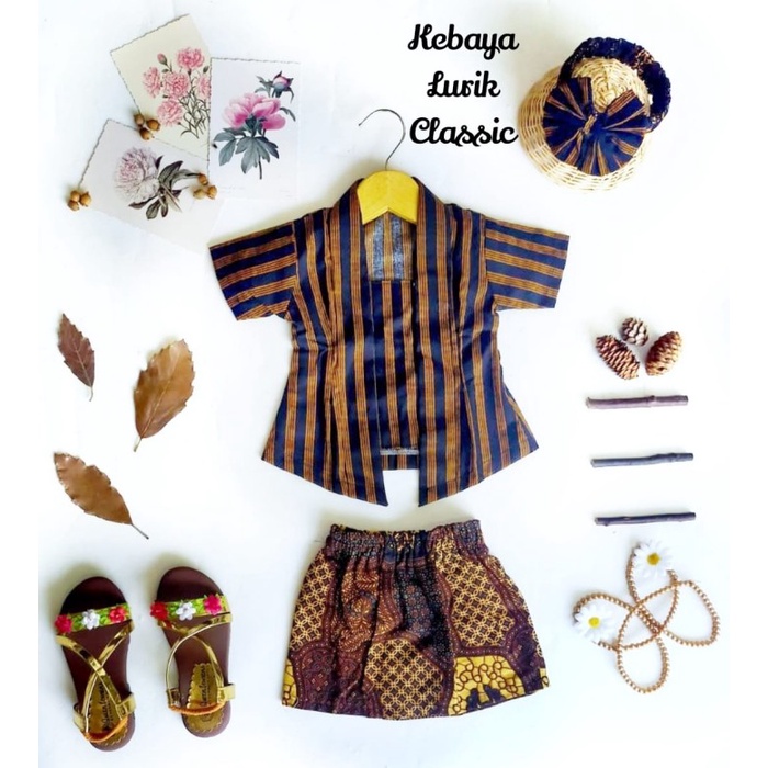 Jual Baju Kebaya Modern Anak BATIK LURIK CLASSIC Lucu Terbaru Adat Jawa ...