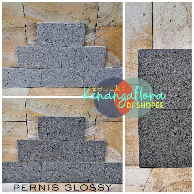 Jual BATU ALAM ANDESIT BINTIK BAKAR RATA | Shopee Indonesia