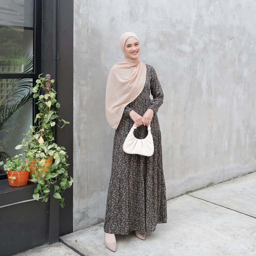 Jual Le Khari Masayu Dress Bahan Rayon Viscose Gamis Homedress Busui Size S - XL | Shopee Indonesia