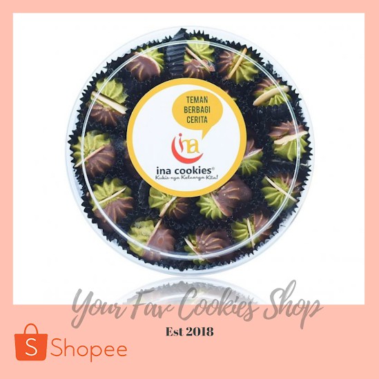 Jual INA COOKIES - Almond Green Tea 500gr | Shopee Indonesia