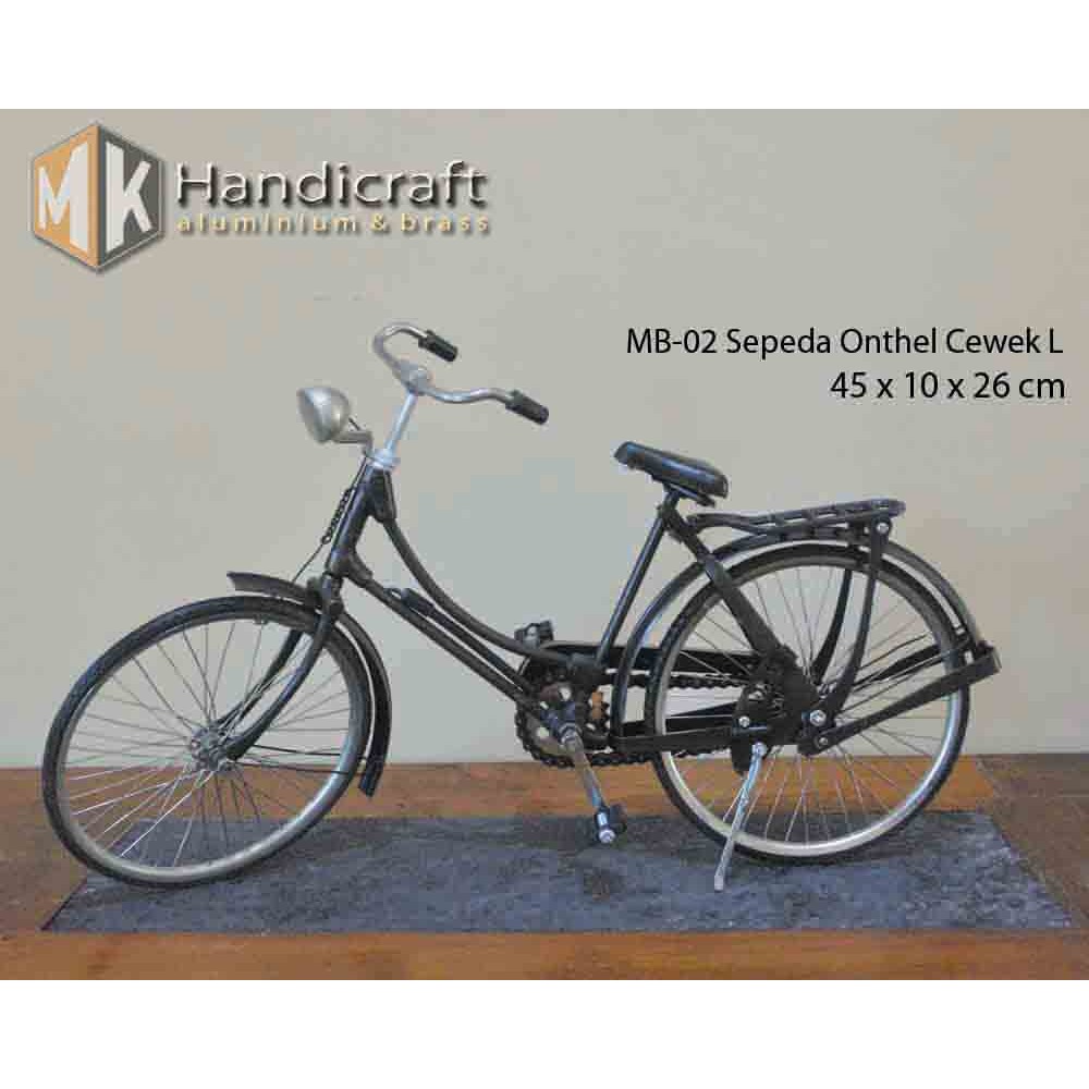 Jual Miniatur Sepeda Ontel Wanita Ukuran L - Miniatur Sepeda Jawa ...