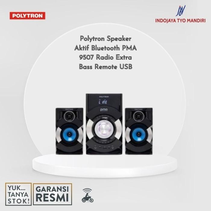 Jual Polytron PMA-9507 Speaker Aktif Bluetooth Radio Extra Bass Remote USB | Shopee Indonesia