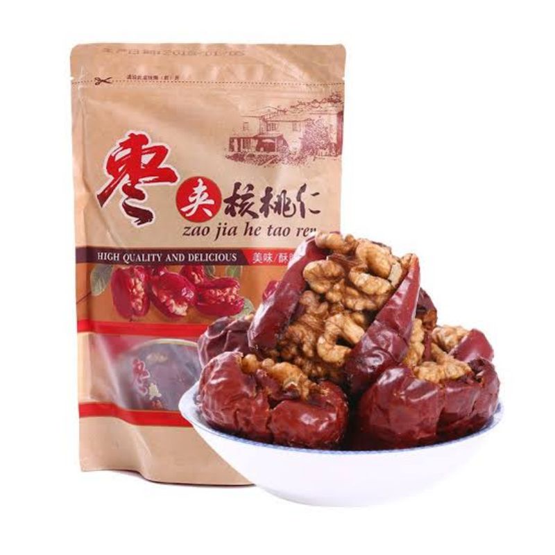 Jual Zao Jia He Tao Ren Reddate Walnut Kacang Angco Kurma Merah Red ...