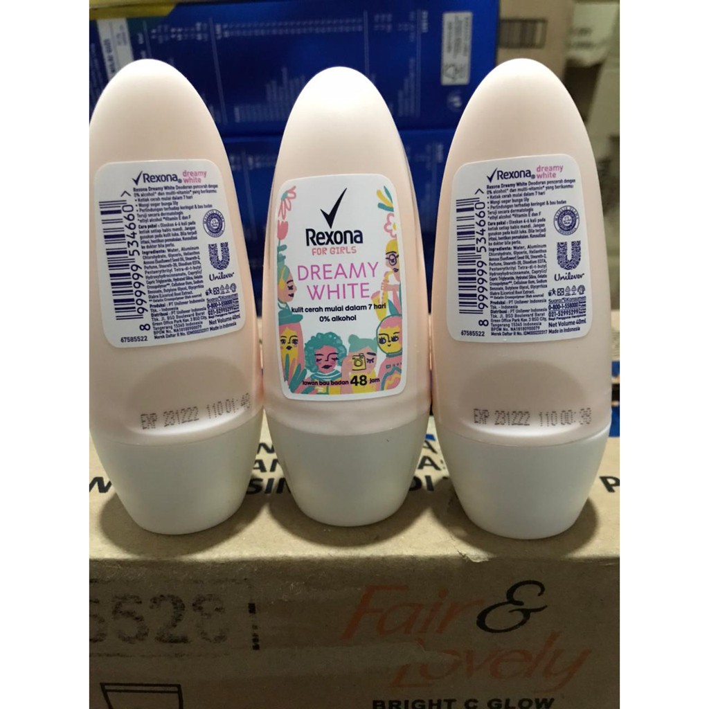 Jual Rexona Dreamy White 40 ml | Shopee Indonesia