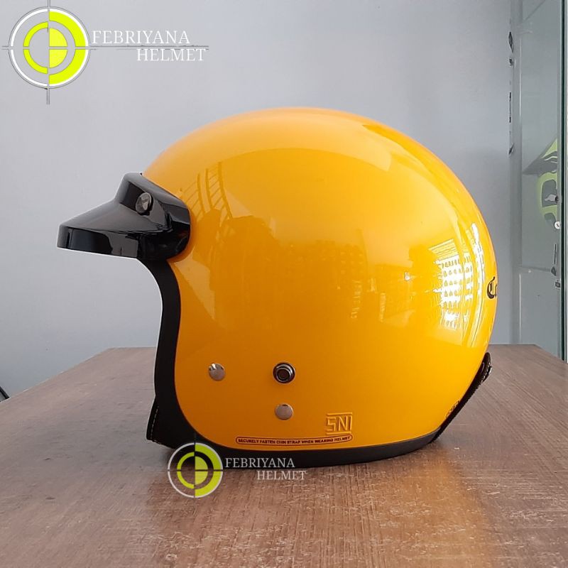 Jual Helm Cargloss CF Retro Yellow | Shopee Indonesia