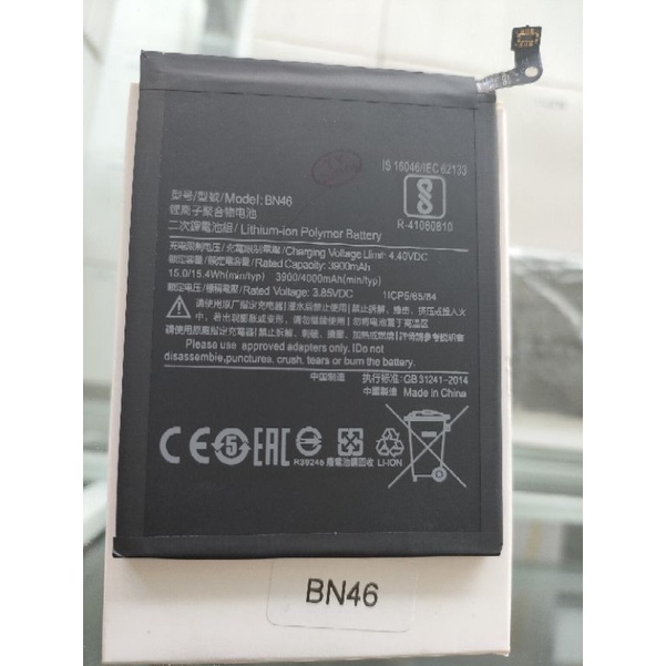 Jual Battery Xiaomi Redmi Note 8, (BN46) Original | Shopee Indonesia