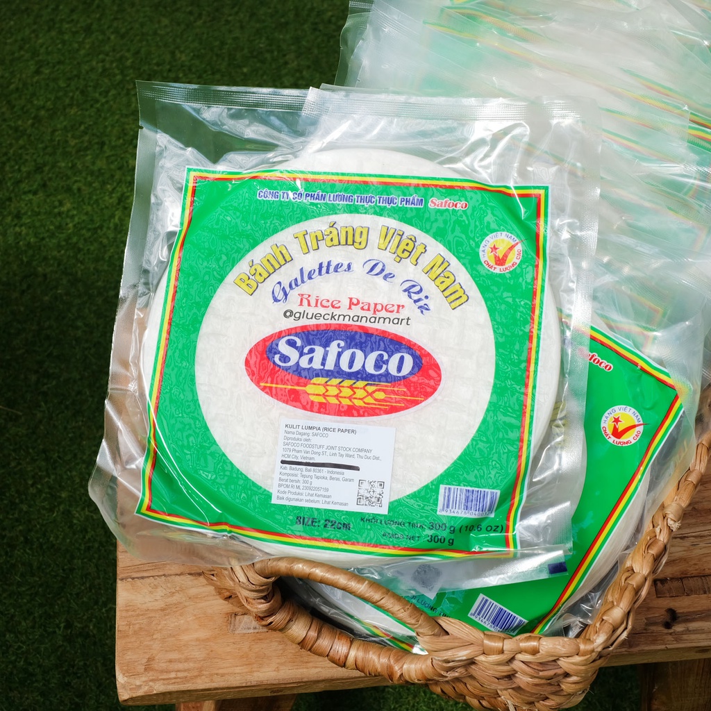 Jual Banh Trang Rice Paper Safoco 300gr Diameter 22cm - Kulit Lumpia ...
