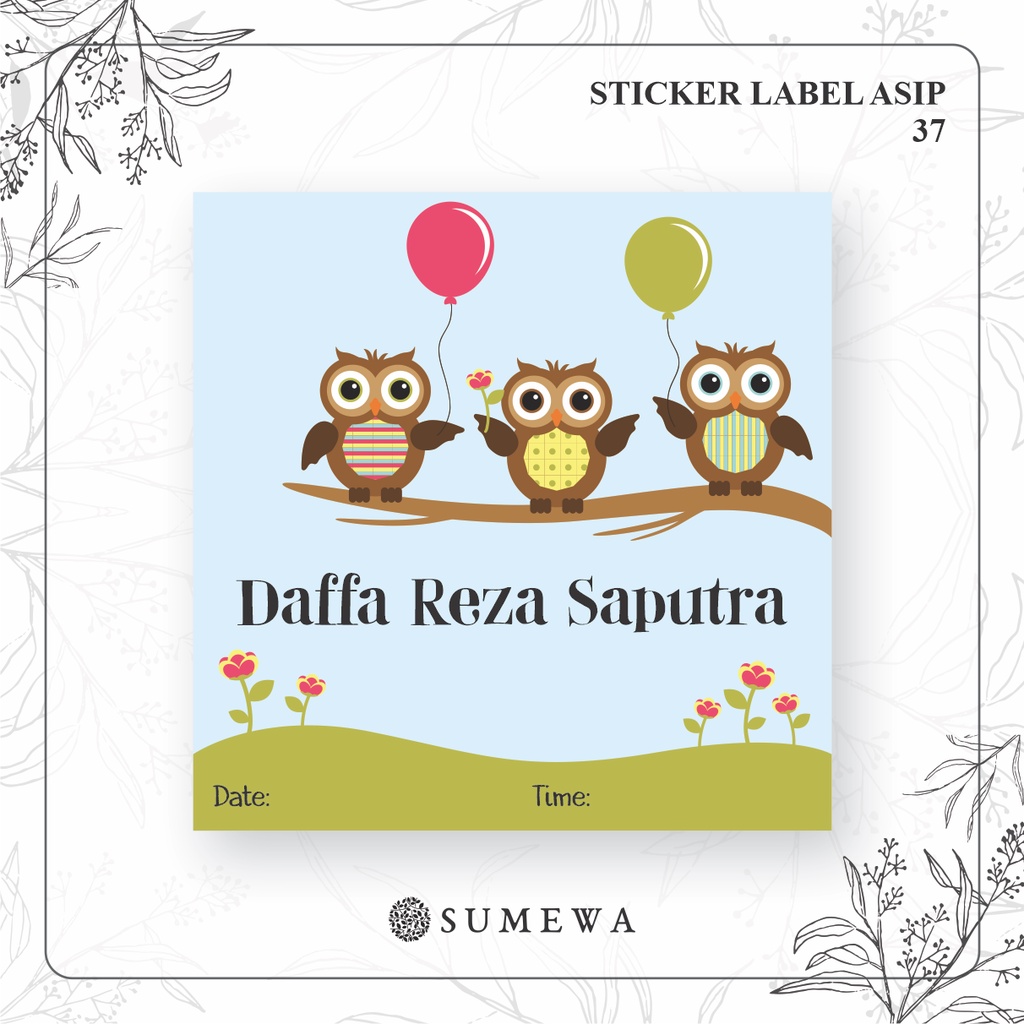 Jual Label Botol ASI / Sticker Botol ASI / Sticker Label ASI - 37 ...