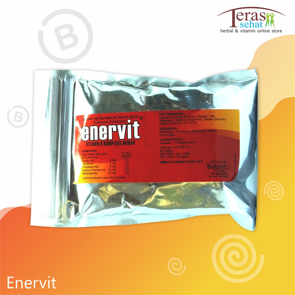 Jual ENERVIT MERAH SAK 100 KAPLET | Shopee Indonesia
