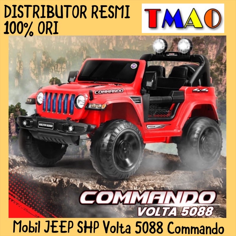 Jual Mainan Mobil Aki Anak JEEP Commando VOLTA 5088 SHP Mobil Anak ...