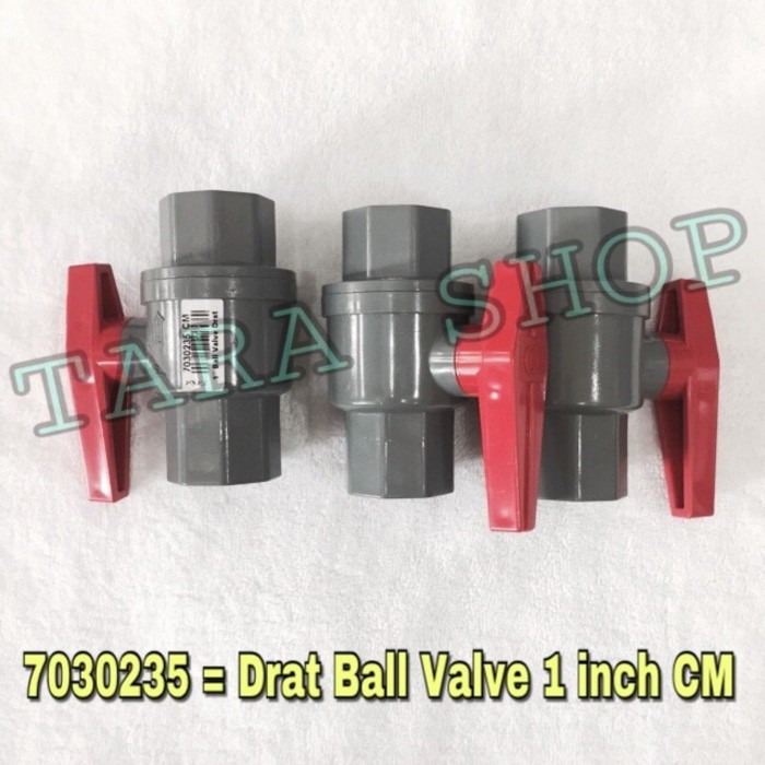 Jual STOP KRAN/BALL VALVE PVC DRAT 1 INCH CM - 7030235 | Shopee Indonesia