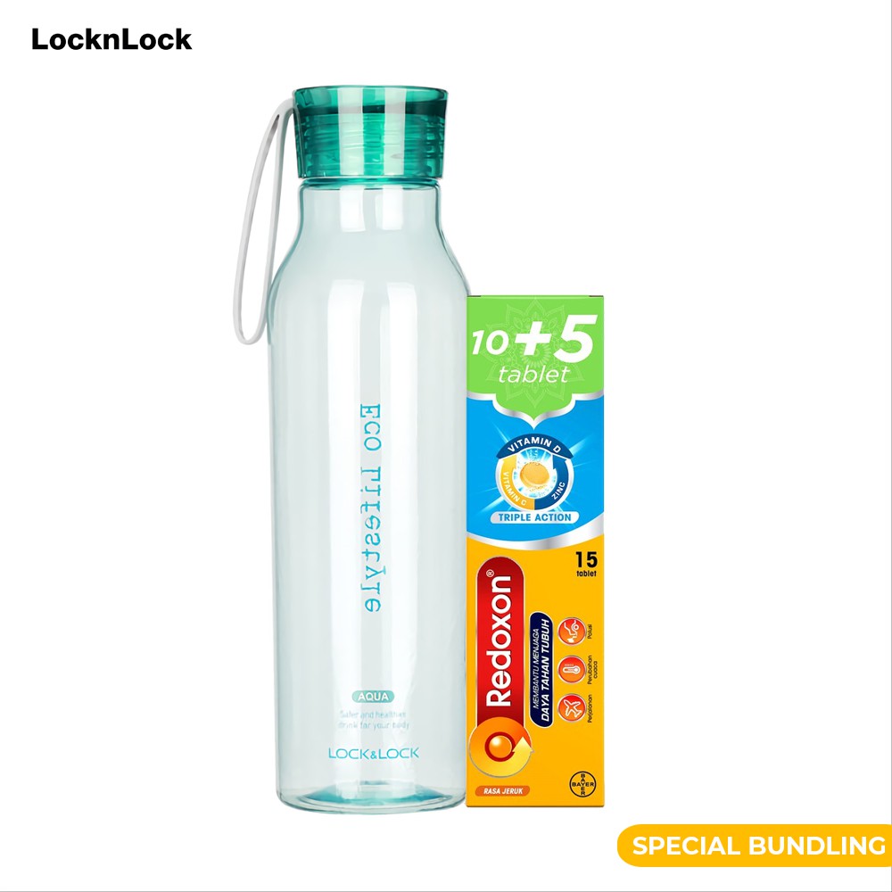 Jual LocknLock X Redoxon Special Bundling Eco Botol Minum dan Redoxon ...