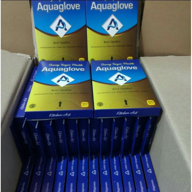 Jual (ISI 100 PC)SARUNG TANGAN PLASTIK/SARUNG TANGAN UNTUK CAT RAMBUT/SARUNG TANGAN /AQUAGLOVE ...