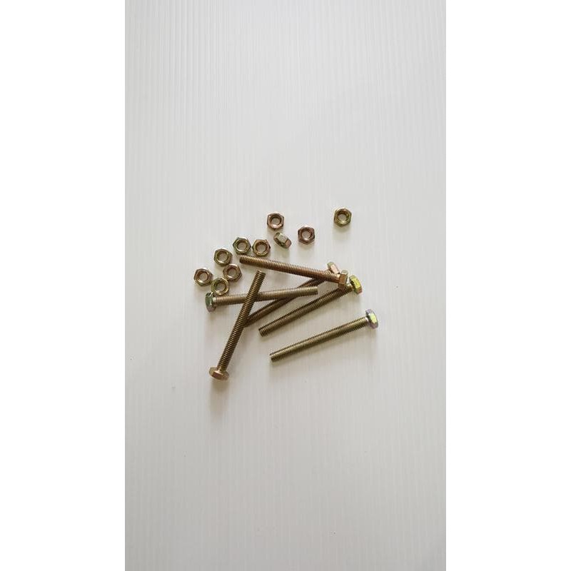 Jual Baut Mur Kuning - BMK M6 x 60 mm | Shopee Indonesia