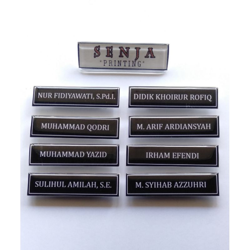 Jual NAMETAG AKRILIK RESIN (NAMA DADA AKRILIK) | Shopee Indonesia