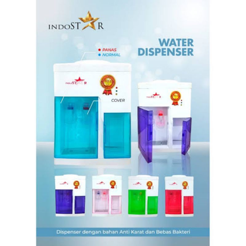 Jual WATER DISPENSER INDOSTAR IND 02 AIR PANAS NORMAL HOT STAINLESS ...