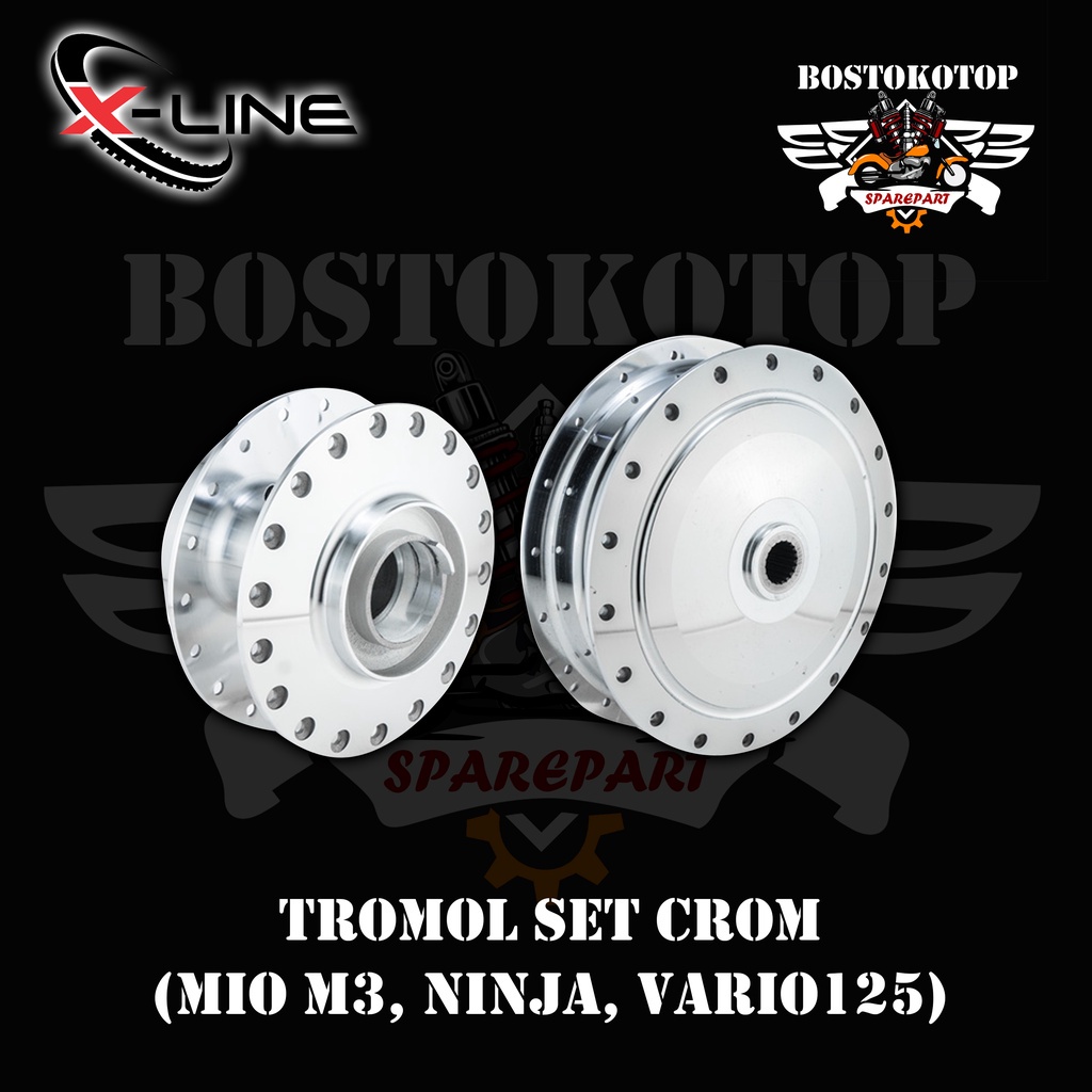 Jual X Line Tromol Set Depan Belakang Mio M3 Ninja 150 Vario125 Crom ...