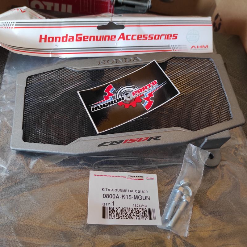 Jual Cover Radiator New CB150R Led New CBR150R Led Gun Metal Aksesoris ...