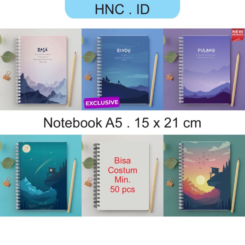 Jual NOTEBOOK NOTES BOOK JURNAL JOURNAL A5 BUKU CATATAN BUKU TULIS ...
