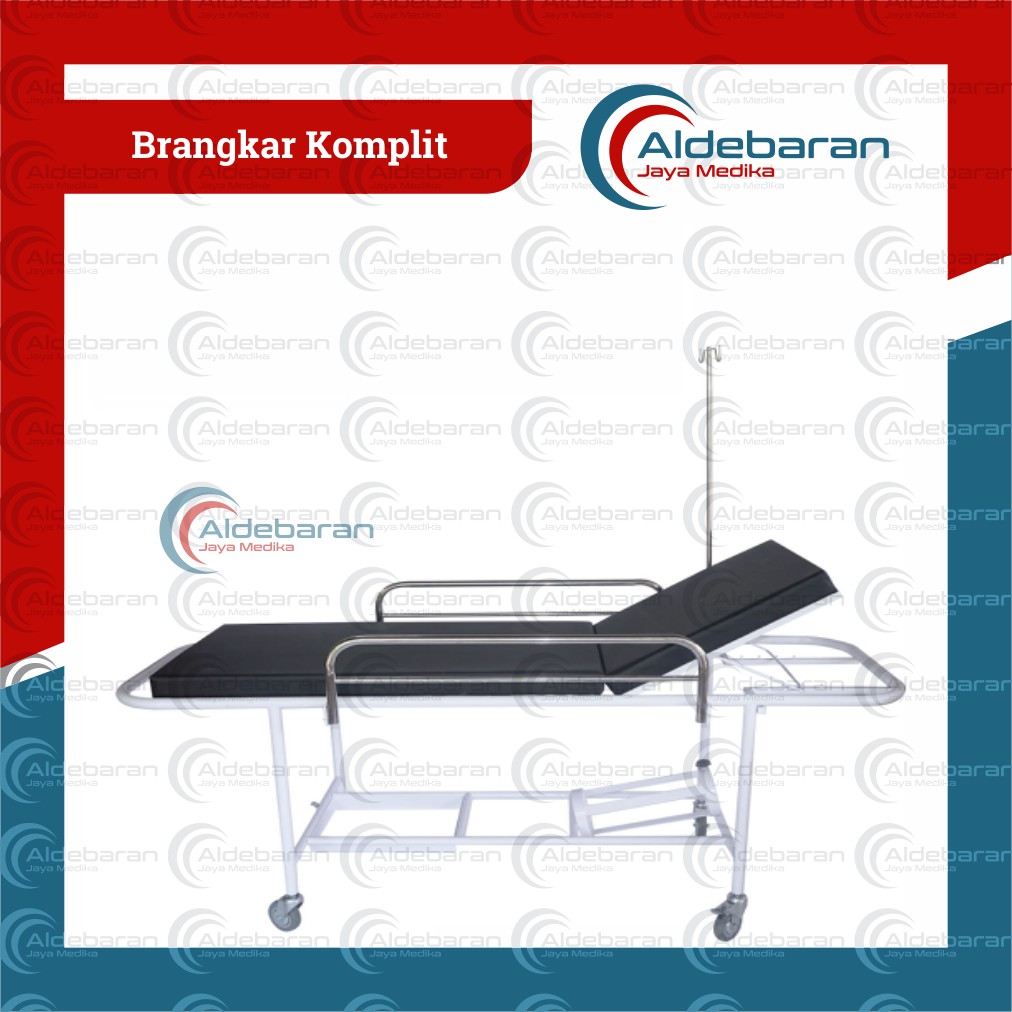 Jual Brangkar Dorong Pasien Komplit Bahan Besi | Brangkar Pasien ...
