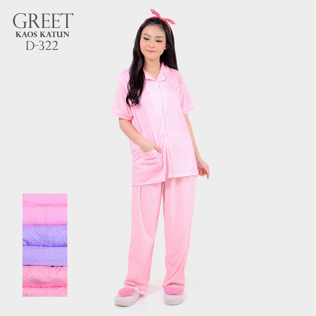 Jual GREET NIGHT WEAR - Baju Tidur Model : D-322 / PPK | Shopee Indonesia