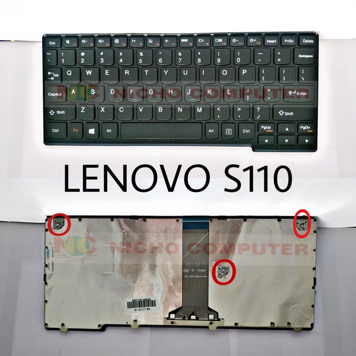 Jual KOMPUTER & LAPTOP KOMPONEN LAPTOP KEYBOARD IBM LENOVO IDEAPAD S206 ...