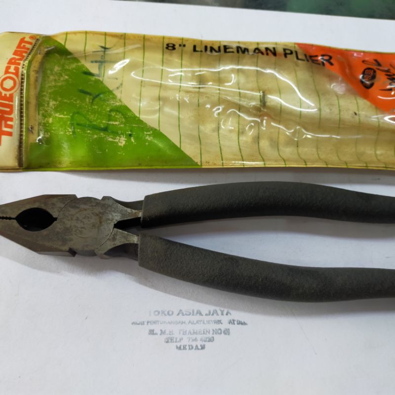 Jual Tang kombinasi ukuran 8 inci merk Truecraft atau Lineman's pliers ...