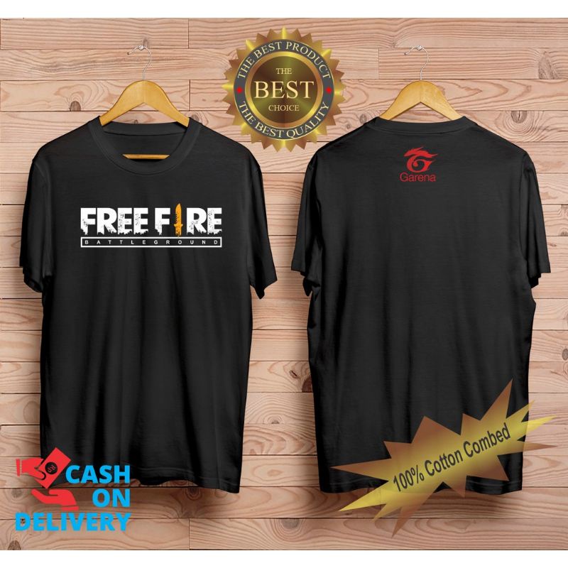 Jual baju kaos FreeFire kaos FF keren bajuFF/LigarTshirt | Shopee Indonesia
