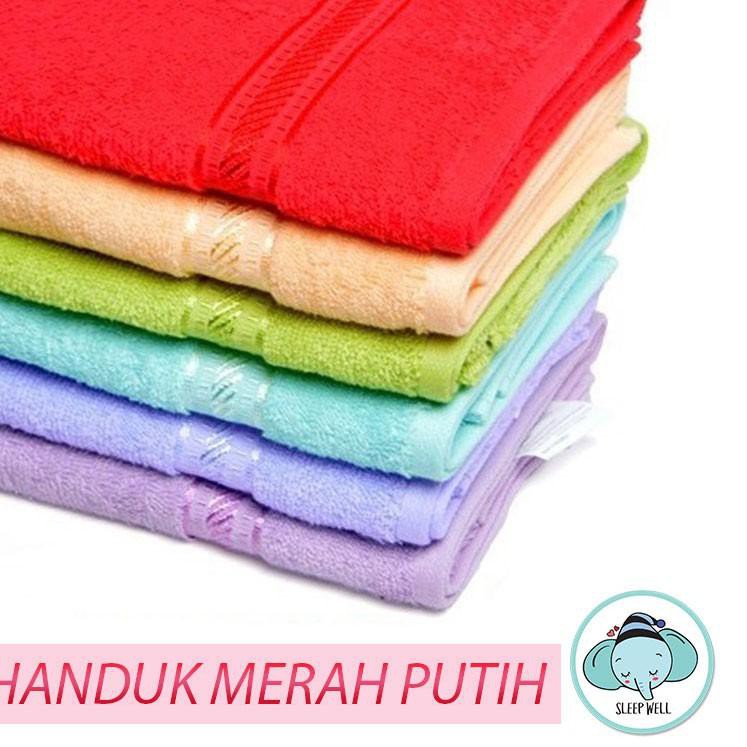 Jual N9I1 Handuk MERAH PUTIH by TERRY PALMER Jumbo Handuk Mandi Dewasa ...
