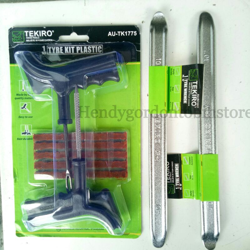 Jual TEKIRO paket alat Tambal ban tubles / Congkel ban 10" cukit ban ...