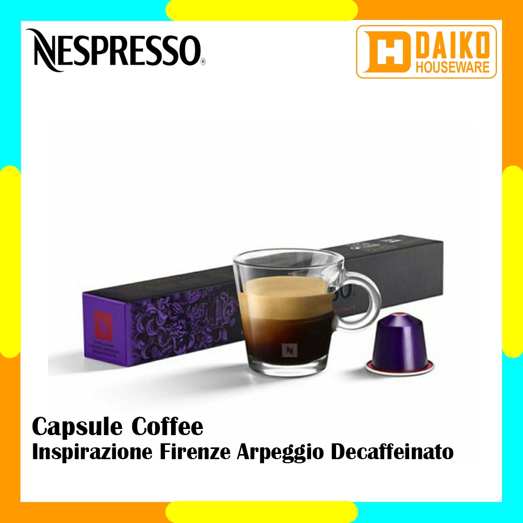 Jual Capsule Nespresso Ispirazione Firenze Arpeggio Decaffeinato ...