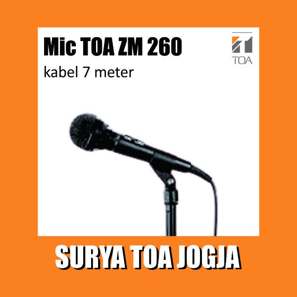 Jual Mic TOA ZM260 ZM 260 ZM-260 Mik Microphone Toa Jogja Original ...