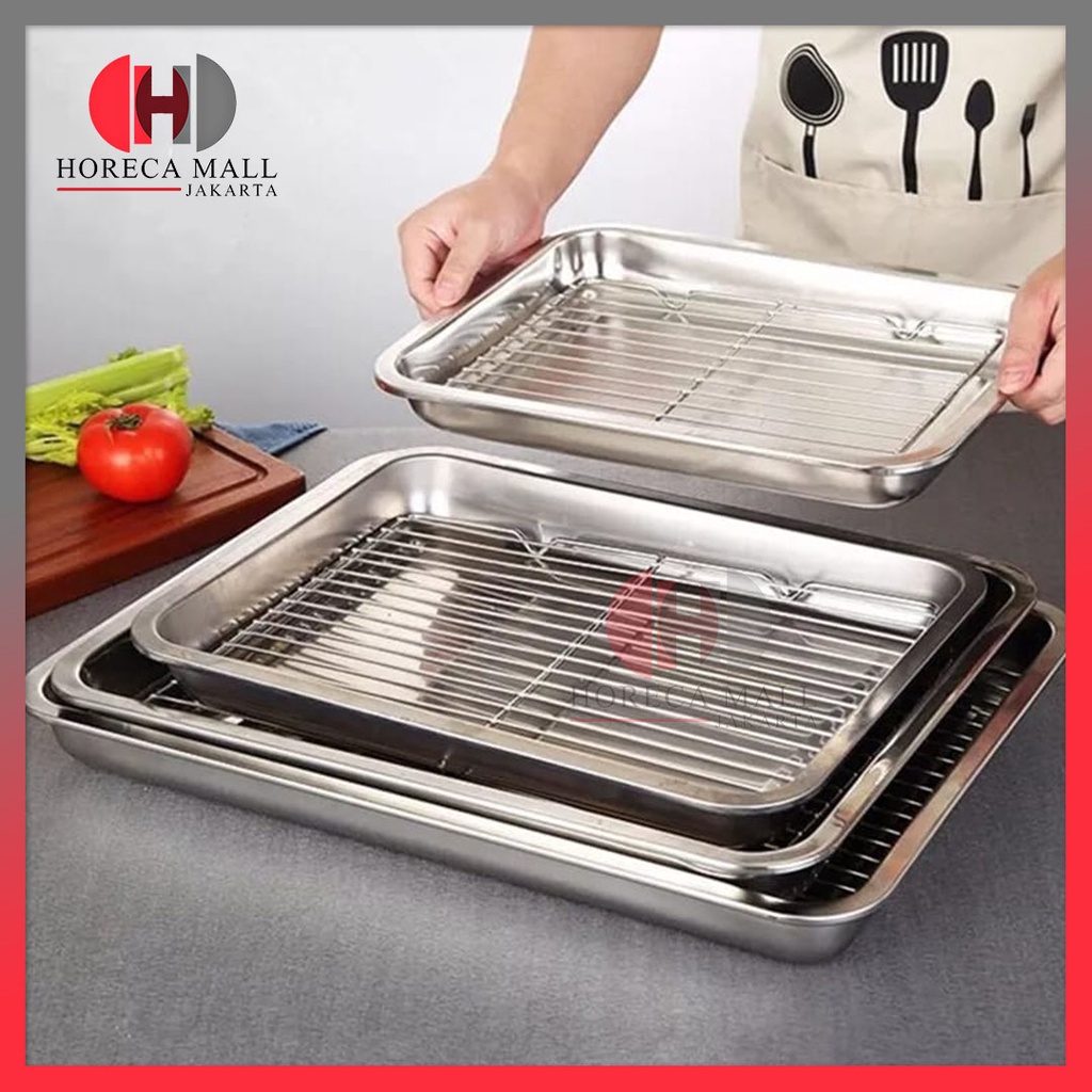 Jual Horeca Mall - Nampan Tirisan Makanan Stainless Steel Tray Food ...